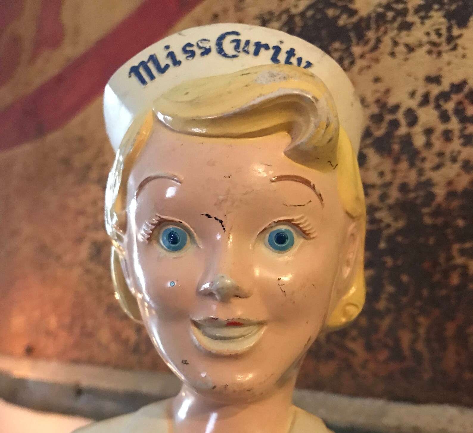 Original 1950's Miss Curity Advertising Counter Display | Etsy