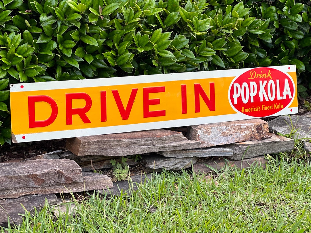 Original Pop Kola "drive In" Soda Sign - Etsy