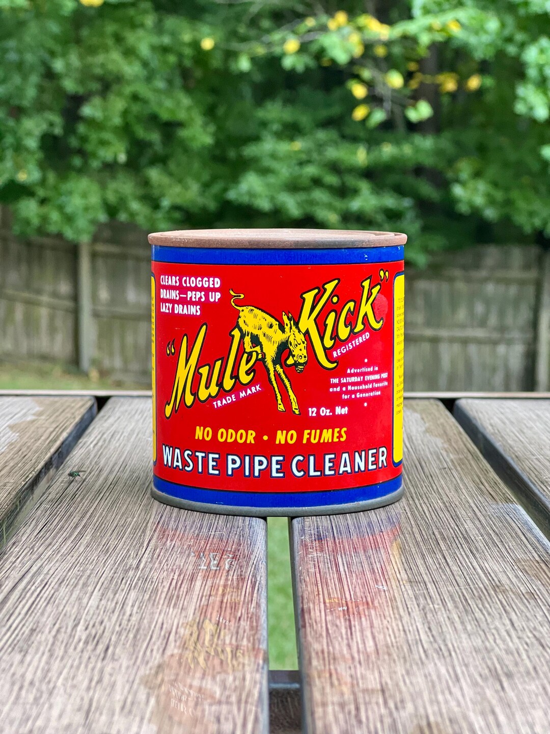 1930s Mule Kick Pipe Cleaner Lithograph Can Country Store Display - Etsy