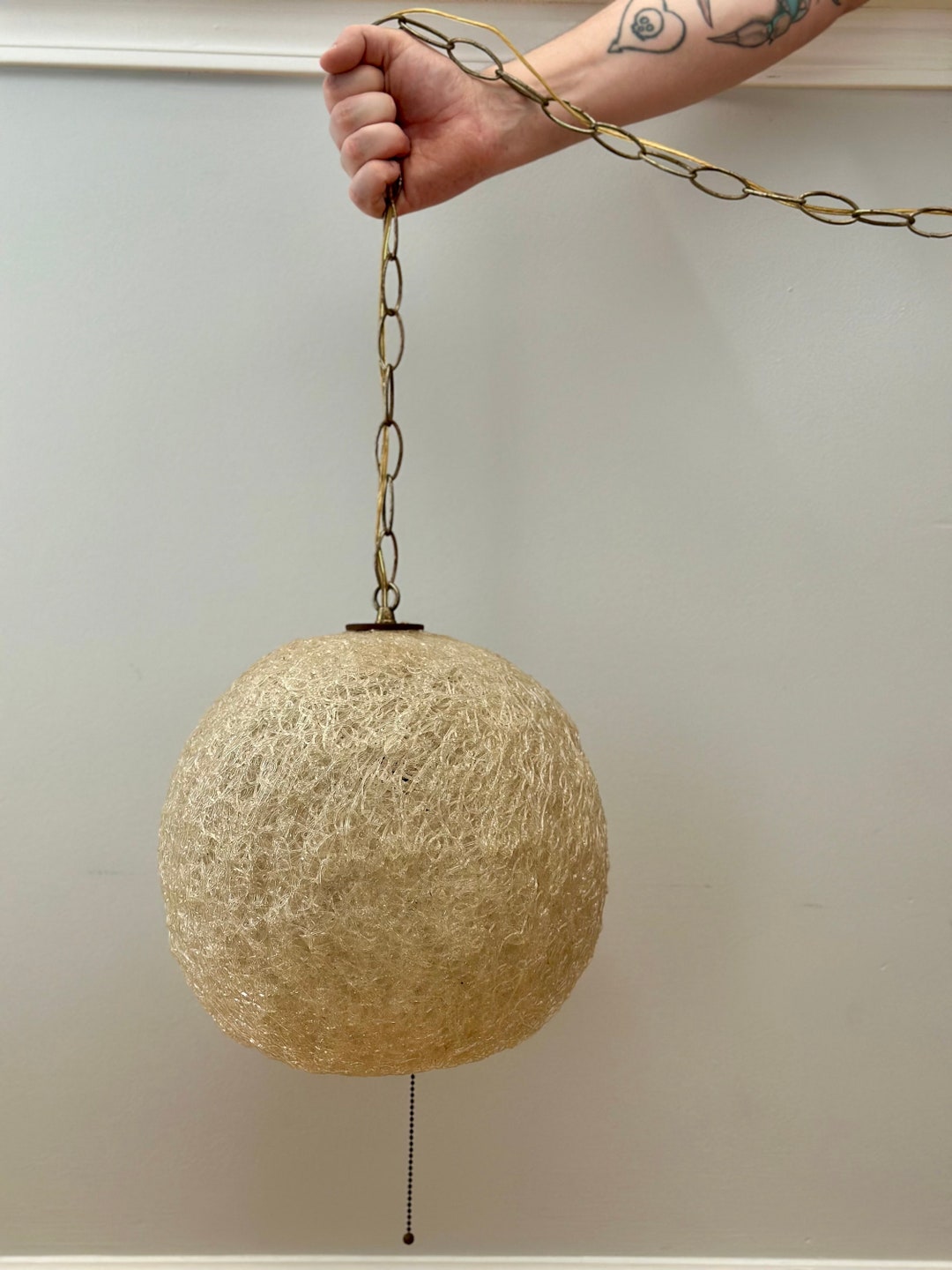 Mid Century Spaghetti Lucite Swag Light - Etsy