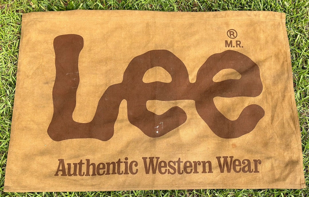 Original Suede Lee Authentic Western Wear Advertising Banner - Etsy