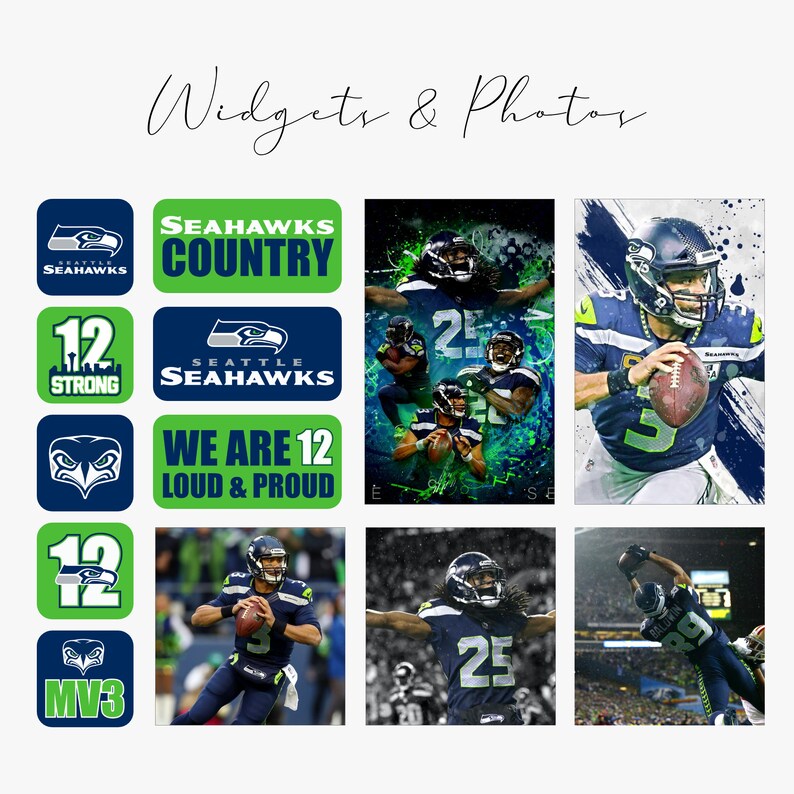 Seattle Seahawks Ios14 Icon Theme Pack Ios14 Icons Bundle - Etsy
