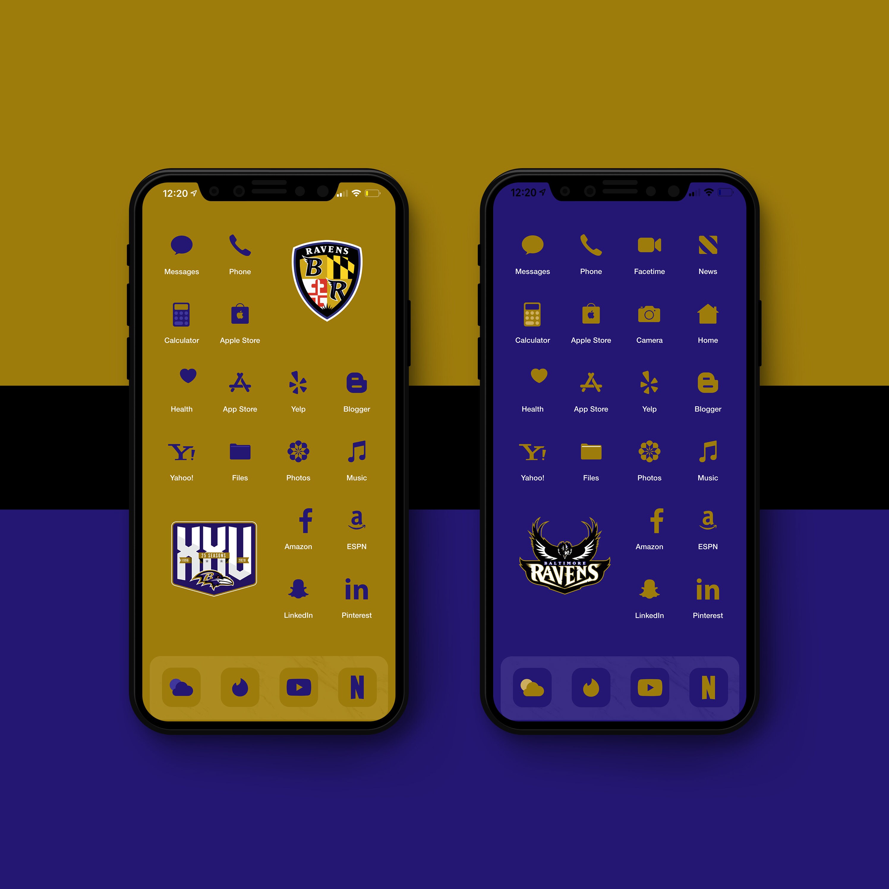 Baltimore Ravens Ios14 Icon Theme Pack Ios14 Icons Bundle | Etsy