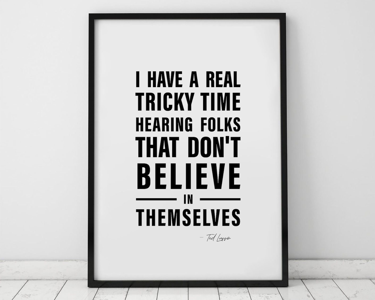 Digital Print Ted Lasso Quote Hope Quote Wall Art Prints Etsy