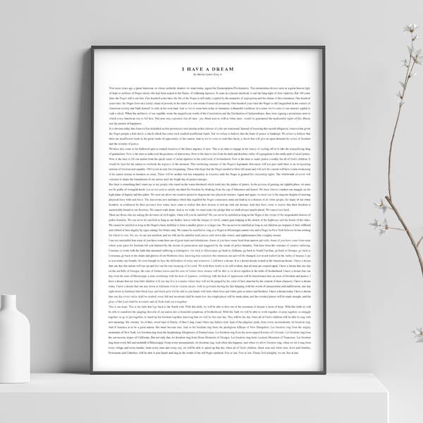 I Have a Dream - Etsy