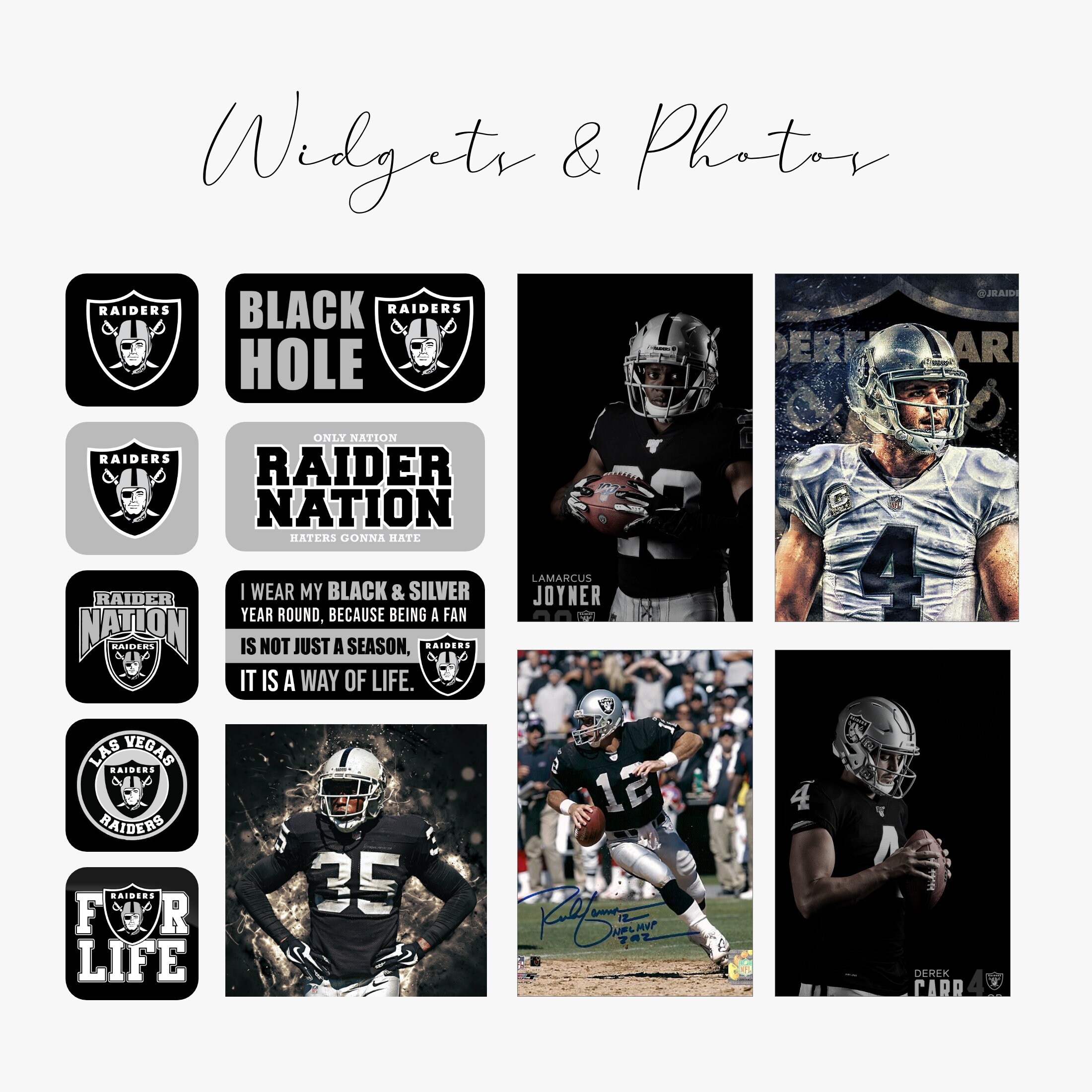 Las Vegas Raiders Ios14 Icon Theme Pack Ios14 Icons Bundle - Etsy