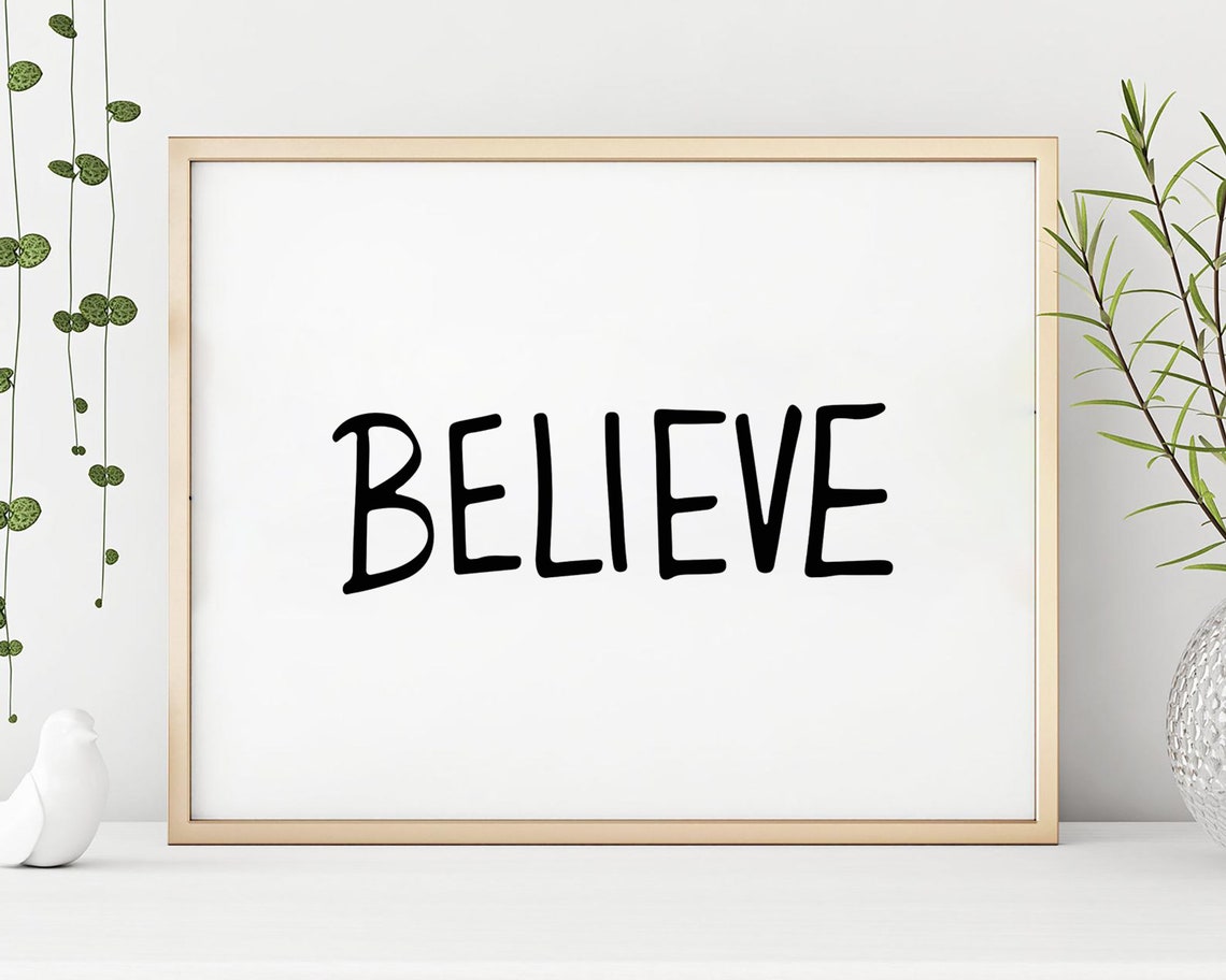 Ted Lasso Digital Print Believe Print Wall Art Prints Etsy