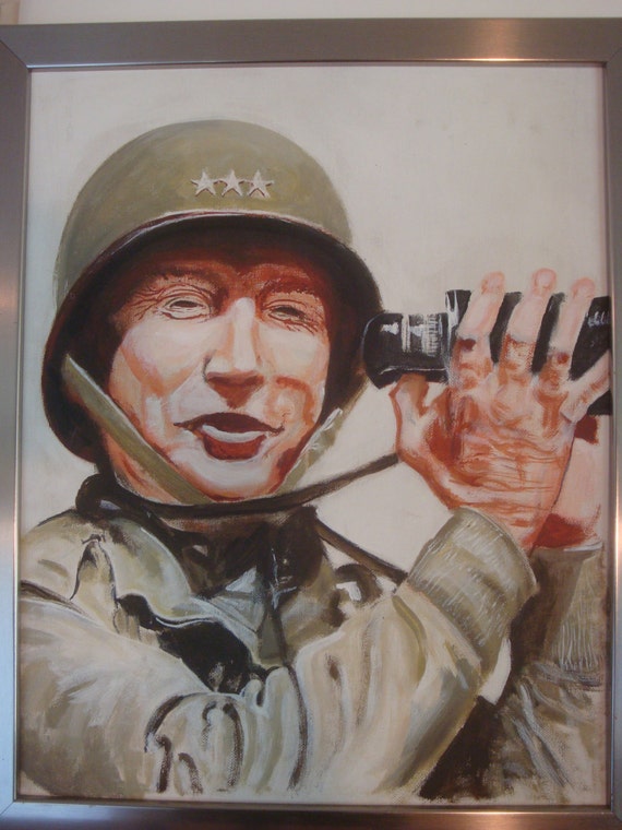 WWII Patton Grinning | Etsy