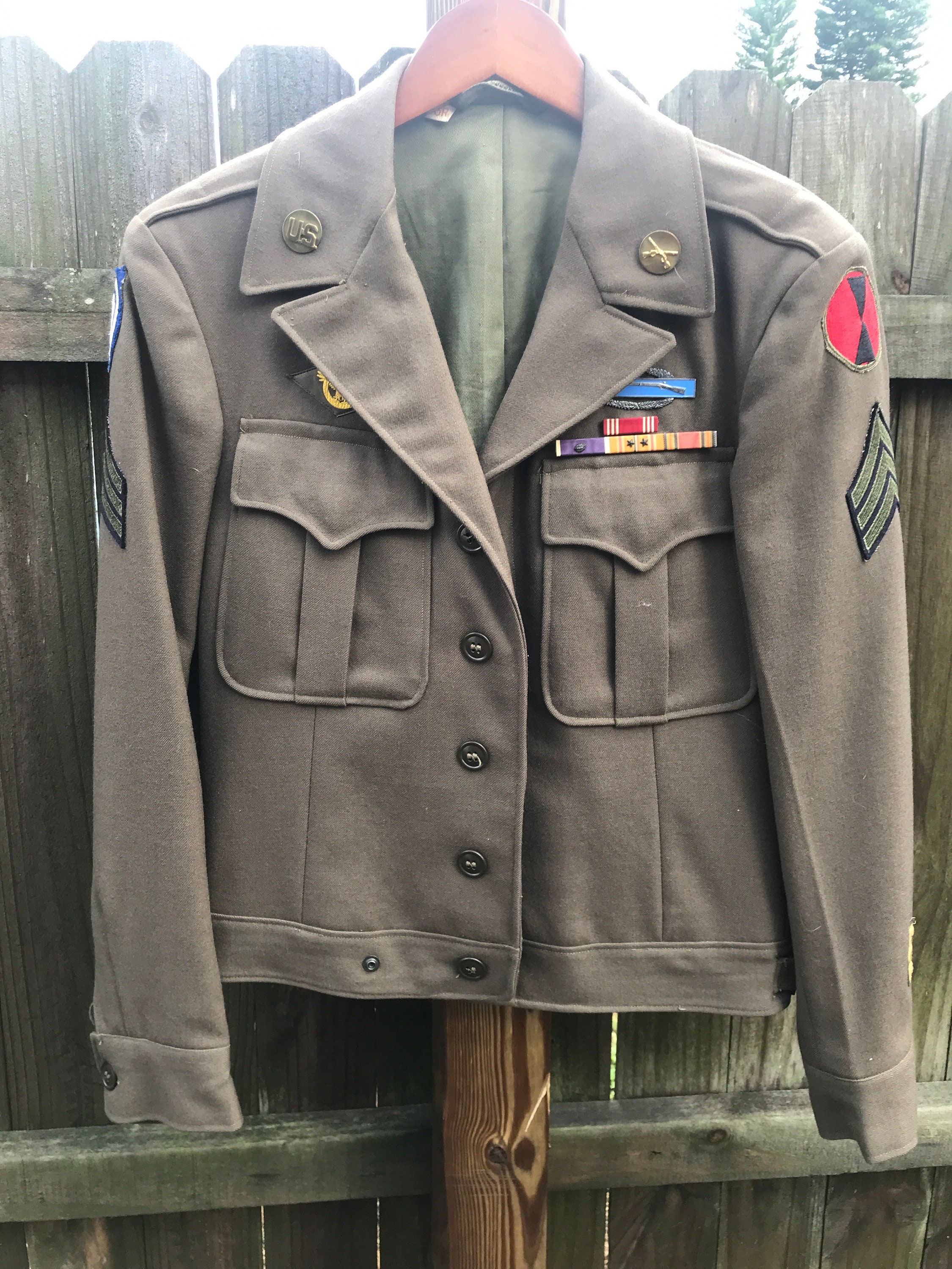 Vintage WWII Ike Jacket Veteran 1945 - Etsy