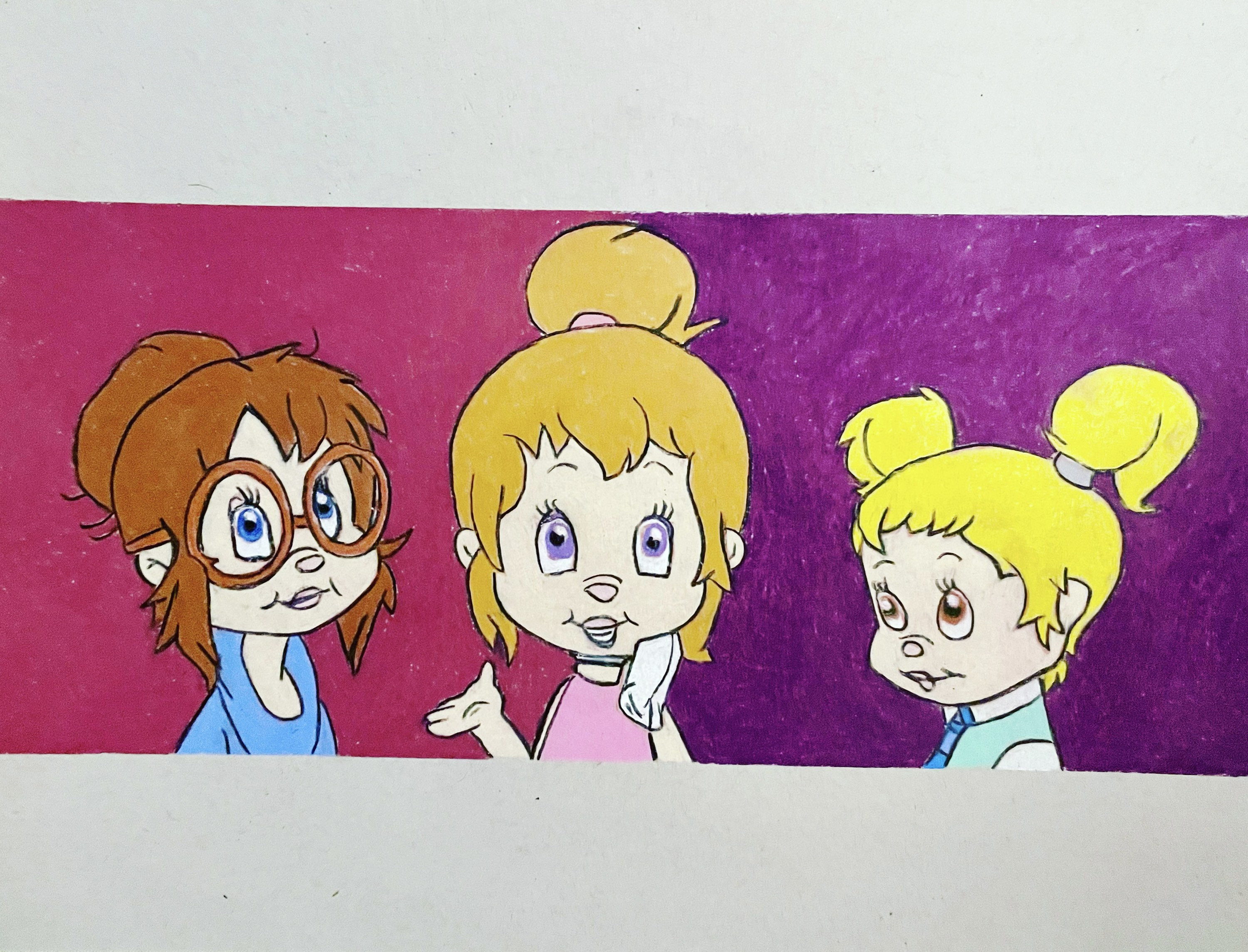 The Chipettes Drawing - Etsy