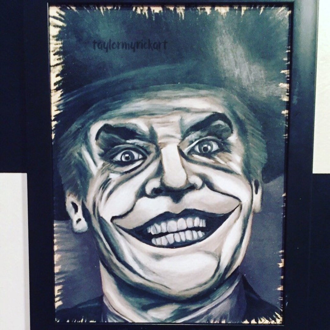 Joker 1989 Jack Nicholson Drawing - Etsy
