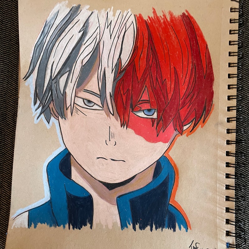 Todoroki Drawing - Etsy