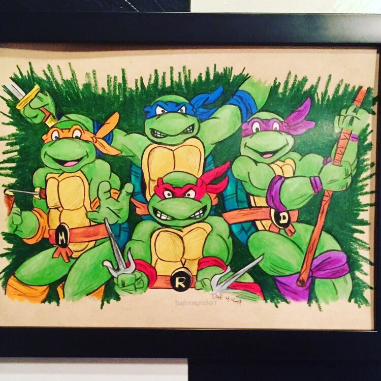 Ninja Turtle Drawings In Pencil