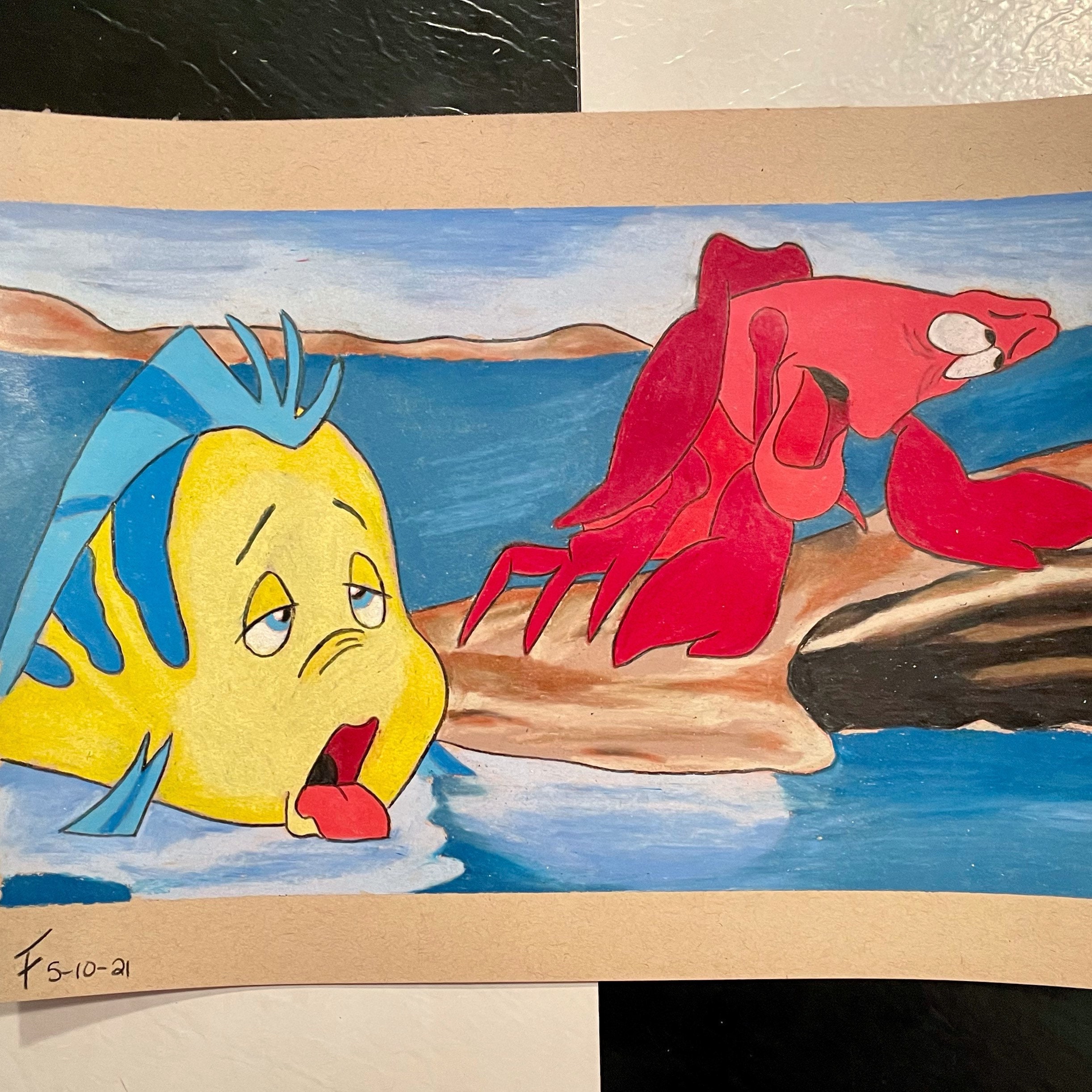 Little Mermaid Sebastian Drawing