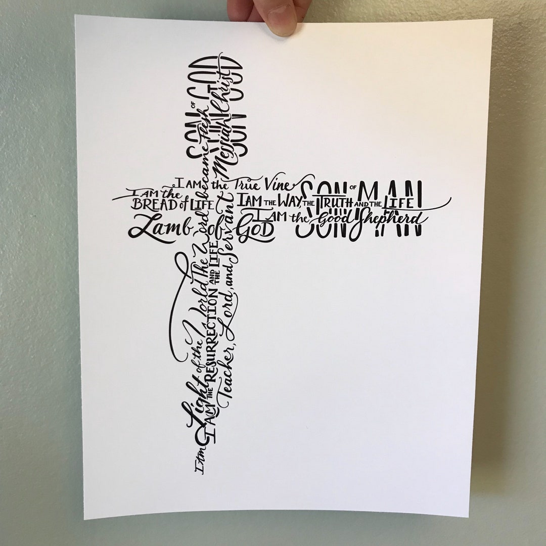 Cross Names of God | 8x10 Print - Etsy