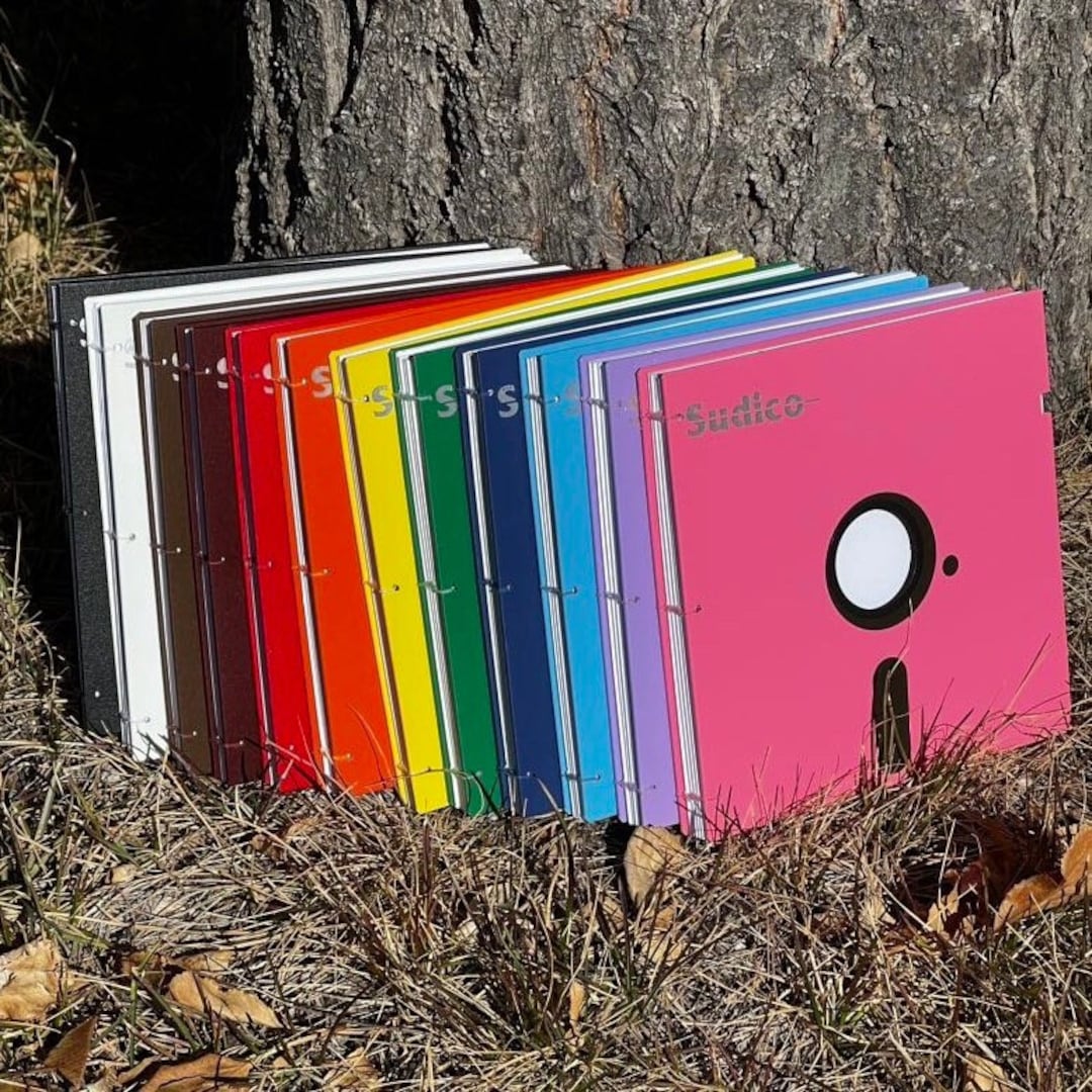 Floppy Disk Notebook: Hand Bound Coptic Stitch Journal - Etsy