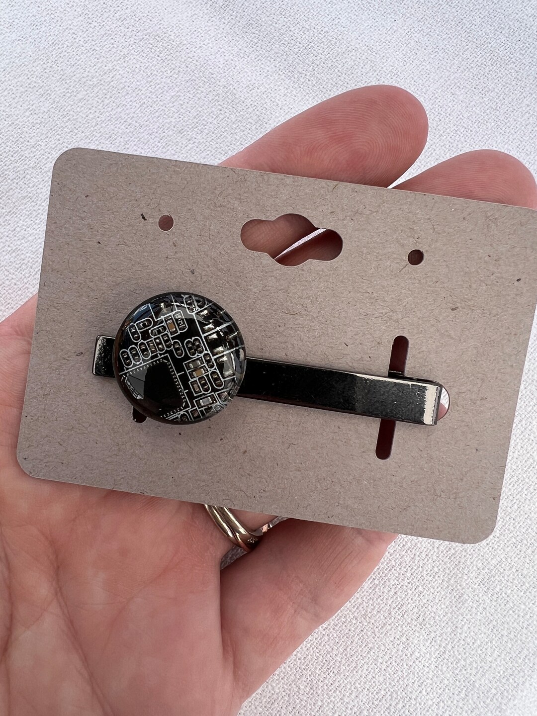 Upcycled Circuit Board Tie Clip: Handmade Tech Geek Jewelry - Etsy