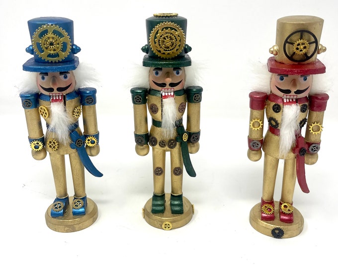 Steampunk Nutcracker Gears Industrial Unique Medium Size Collection ...