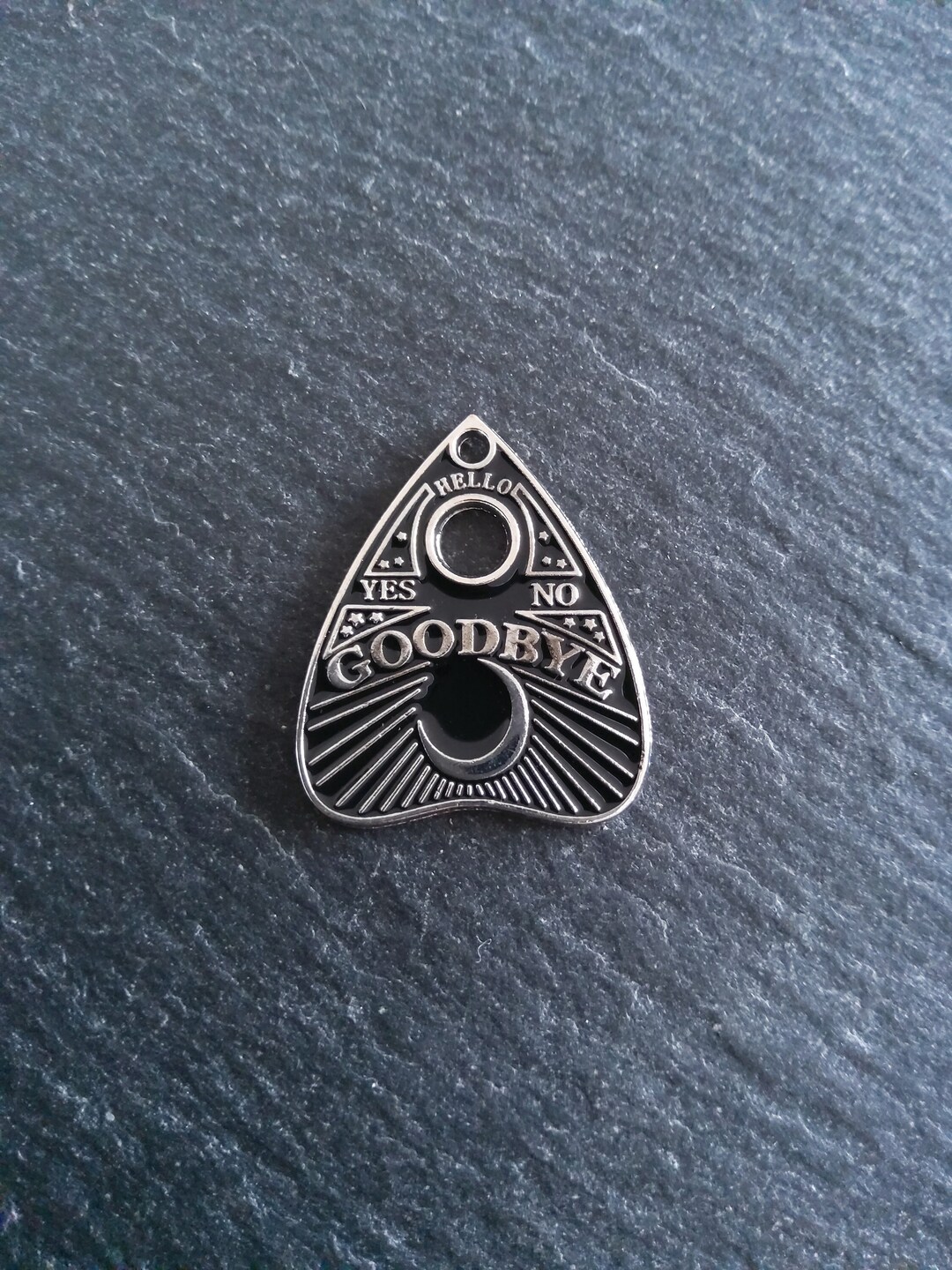 4 or 20 Silver Tone Ouija Goodbye Planchette Charms With Black Enamel 26x22mm - Etsy