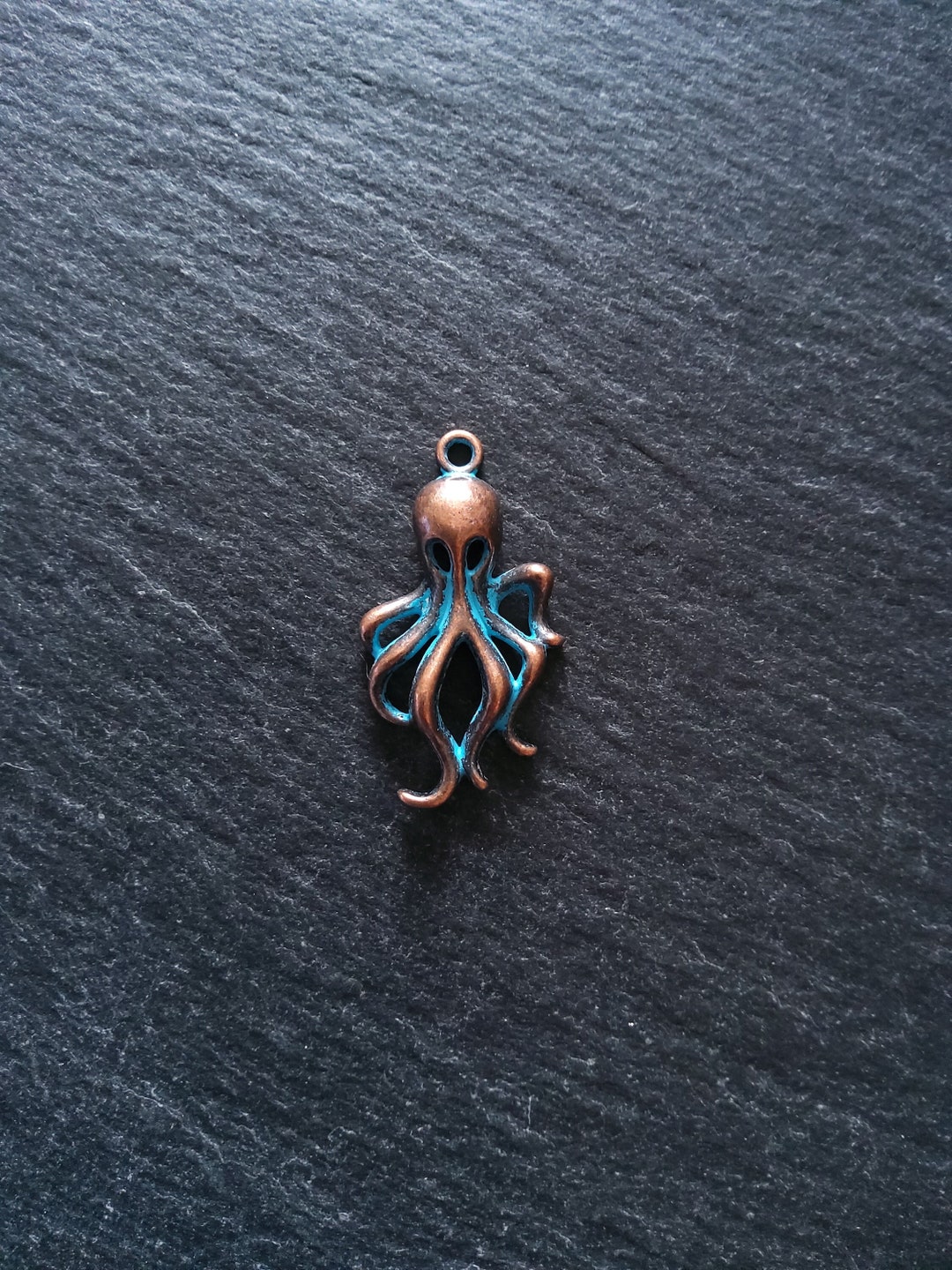 8 or 40 Antique Copper Octopus Charms With Blue Patina 31x17x5mm - Etsy