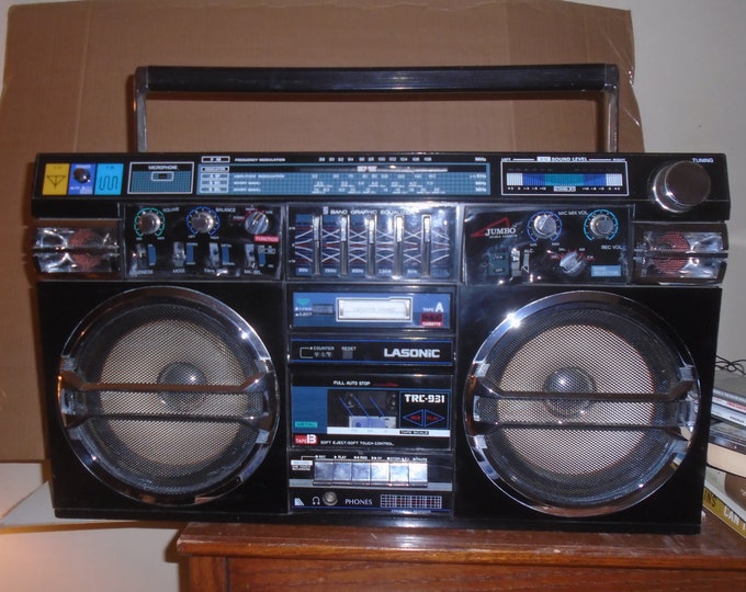 Vintage Lasonic TRC-931 Am/fm Dual Cassette Recorder Boombox 1st Gen - Etsy