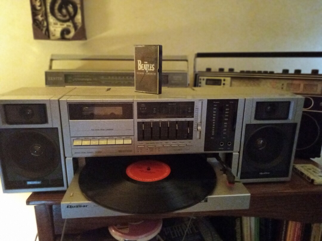 Vintage Quasar GX-3694 Am/fm Cassette/record Player Boombox - Etsy