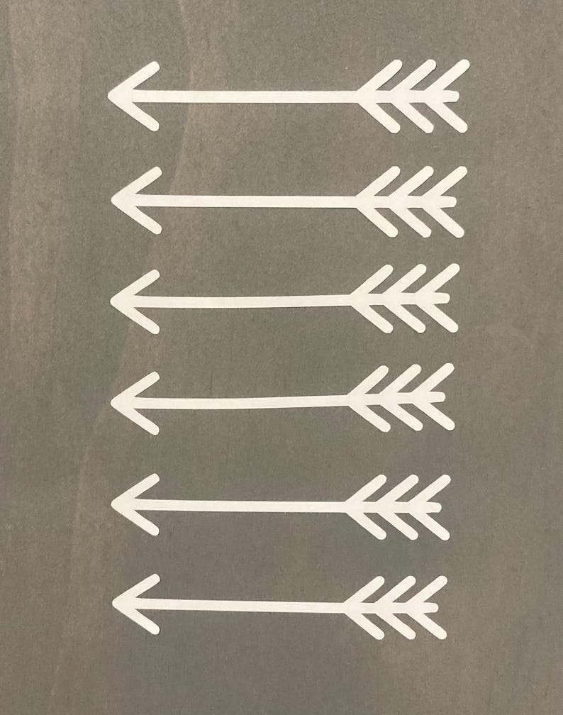 Height Marker for Growth Chart Ruler - Vinyl Decal Arrow With Years - Etsy