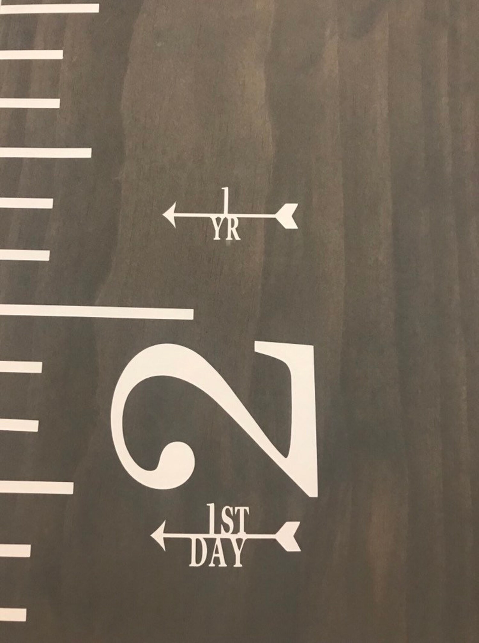 Height Marker for Growth Chart Ruler - Vinyl Decal Arrow With Years - Etsy
