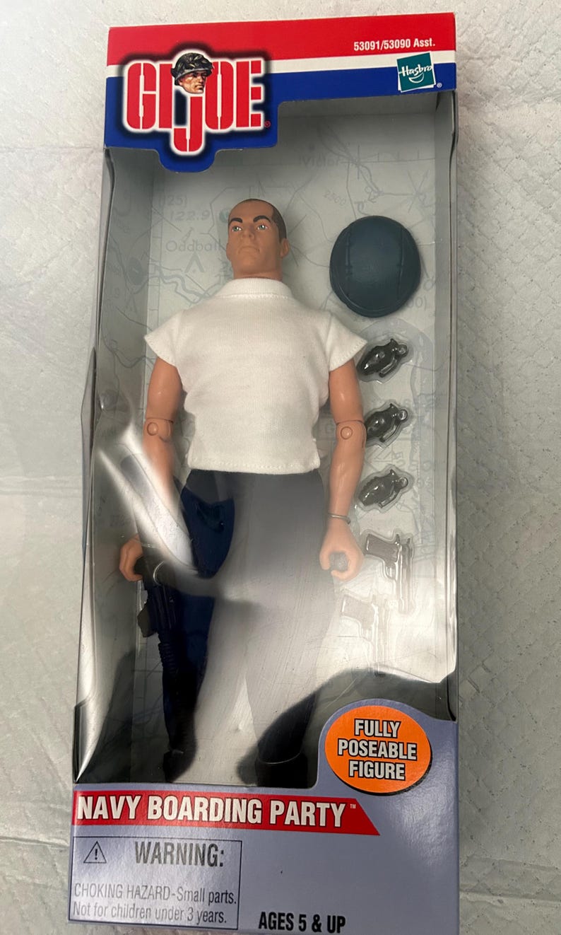 Vintage GI Joe Navy Boarding Party Doll - Etsy