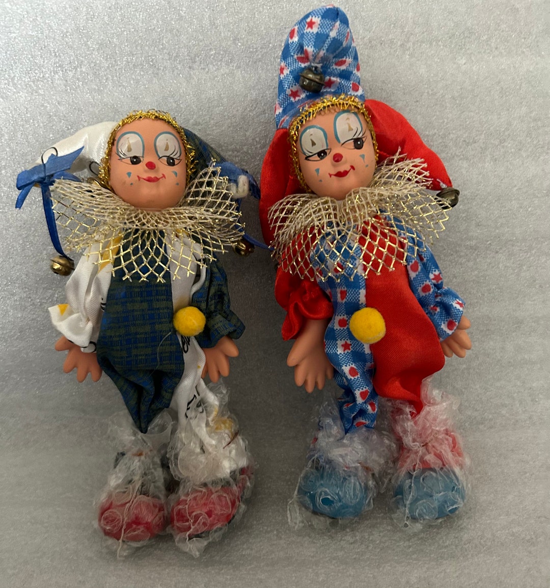 Set of Two Posable Jesters - Etsy