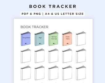Book Tracker, Reading Log, Books I've Read, Instant Download - Etsy