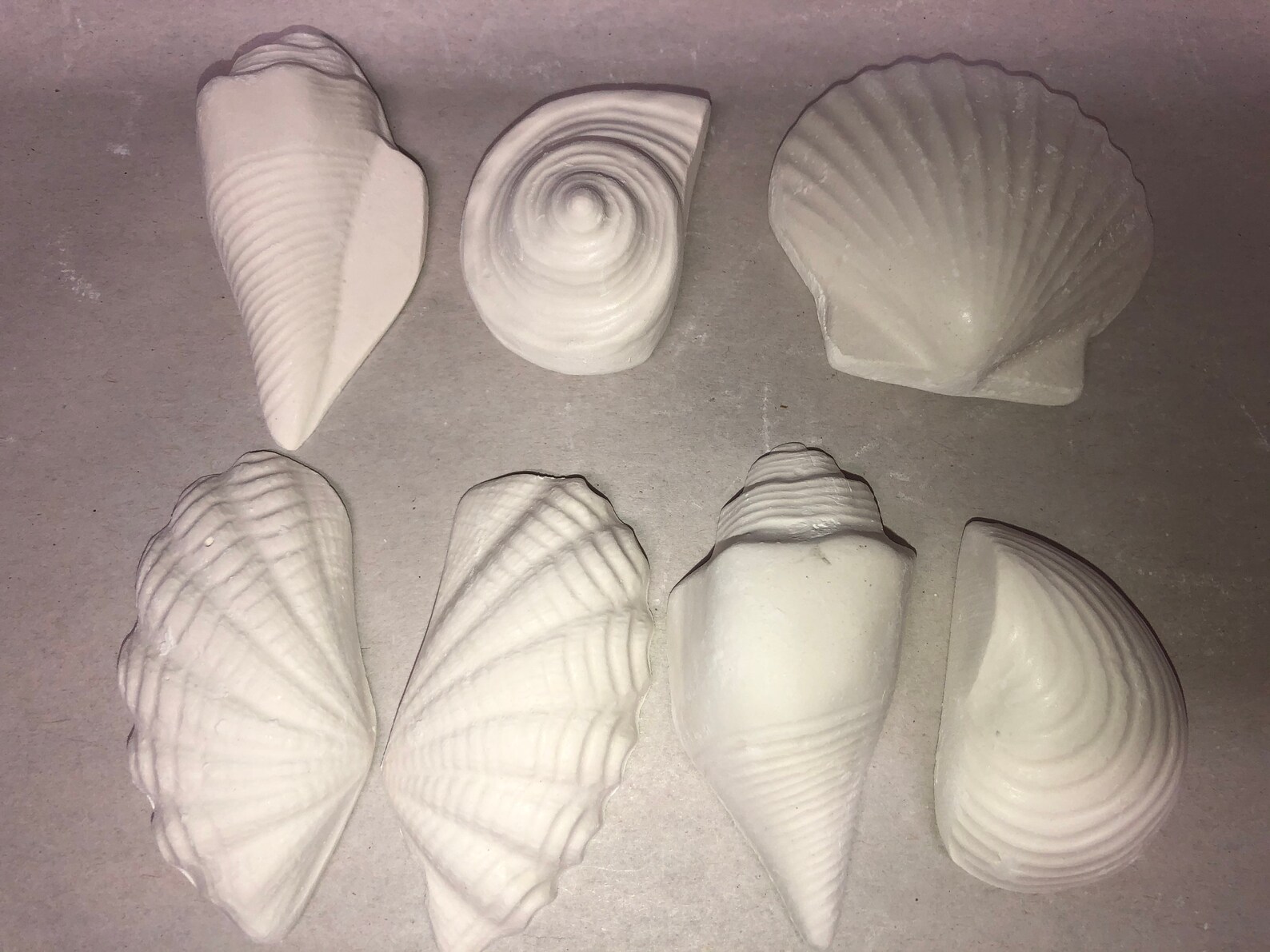 Ready to Paint Plaster Craft Chalkware Fake Food Seashells 7 - Etsy