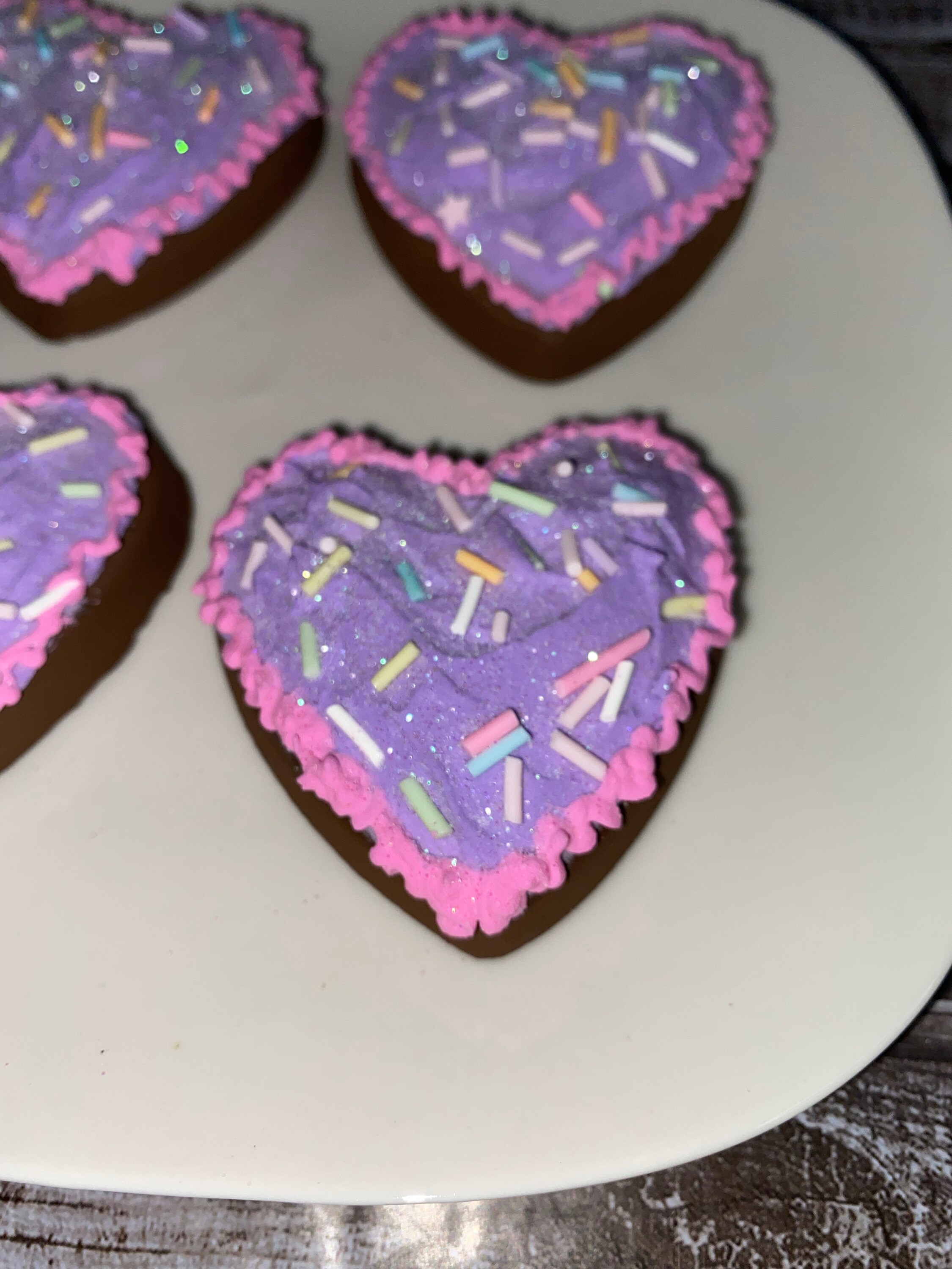 Faux Handmade Fake Food Display 4 Piece Purple and Pink - Etsy