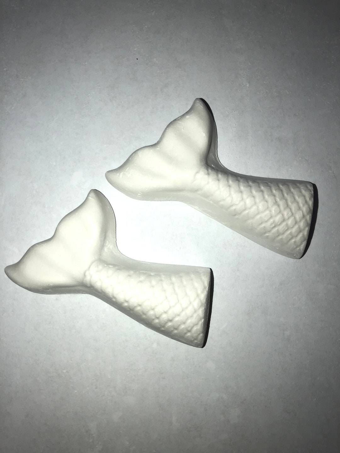 Ready to Paint Plaster Craft Chalkware 2 Piece Thick MERMAID TAILS ...