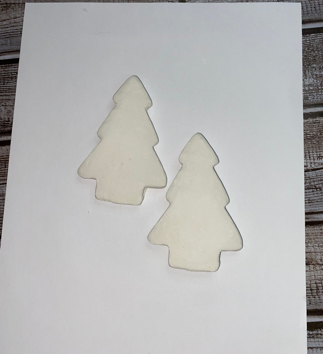 2 Christmas Tree Plaster Craft: Holiday Painting DIY - Etsy