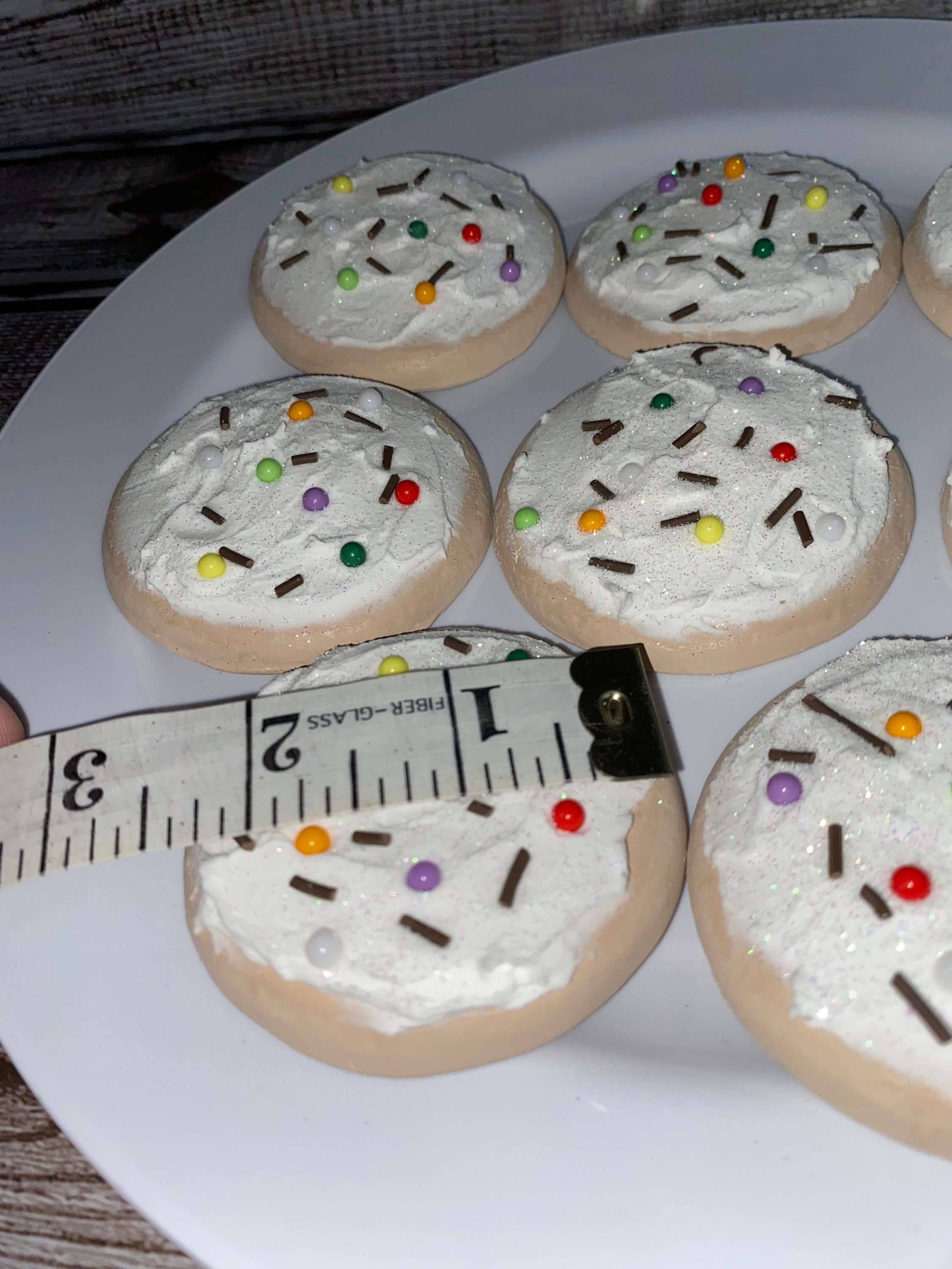 Faux Handmade Fake Food Display 8-piece Frosted Sugar Cookies - Etsy