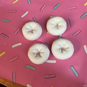 Ready to Paint Plaster Craft Fake Food Whole 4 Piece MINI Donut 1.50 ...