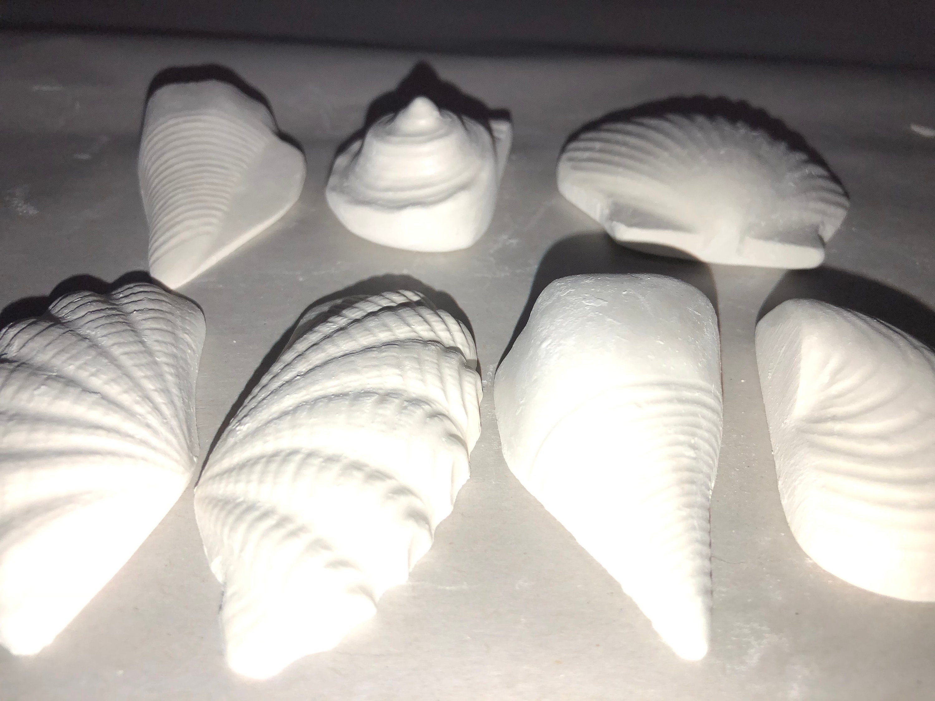 Ready to Paint Plaster Craft Chalkware Fake Food Seashells 7 - Etsy