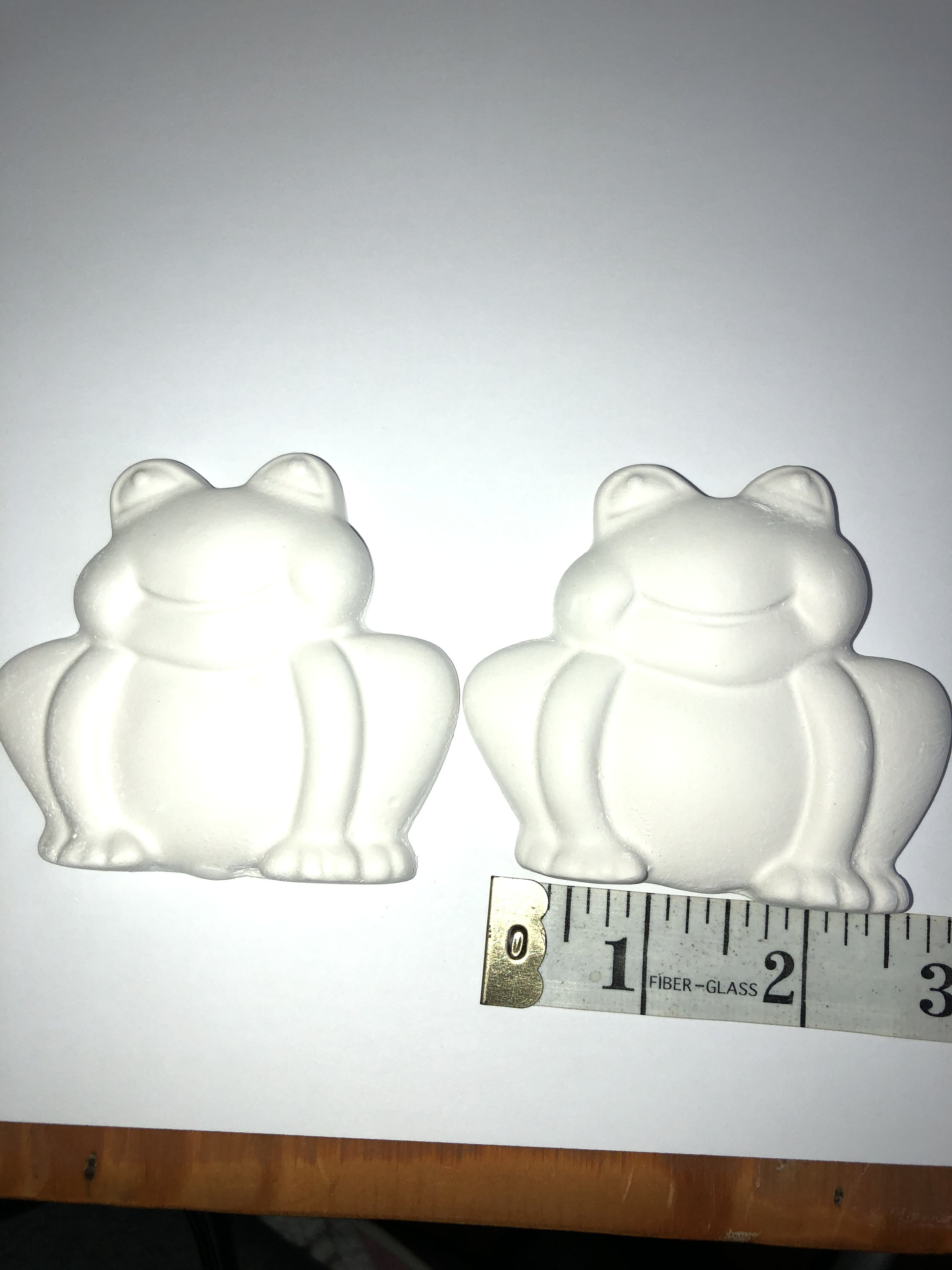 Ready to Paint Plaster Craft Chalkware 2 Pieces Cute FROG - Etsy