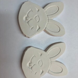 Ready to Paint Plaster of Paris DIY Craft 2 Piece Large Easter Rabbit ...
