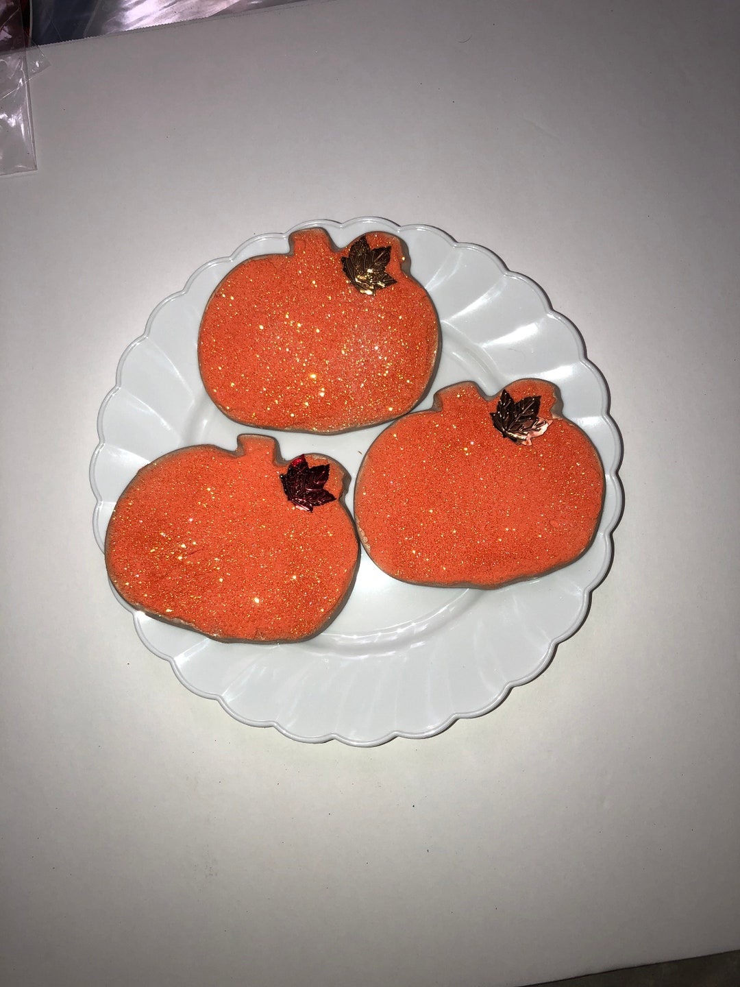 Faux Handmade Fake Food Display 3 Piece Fall Leaves Pumpkin - Etsy