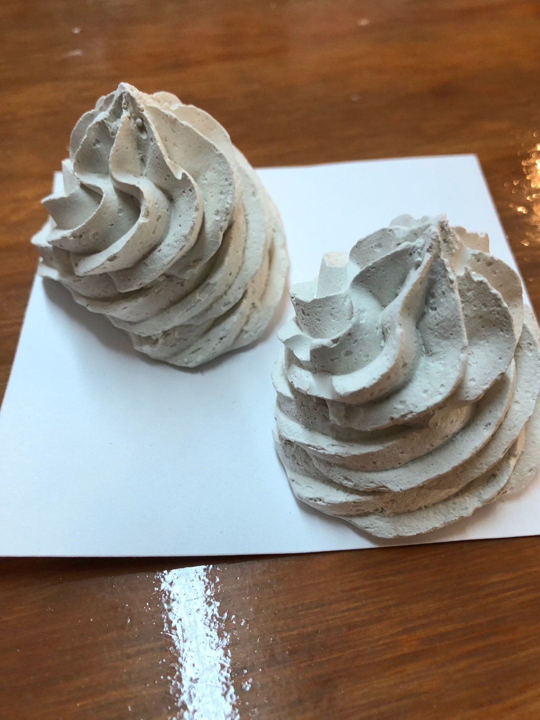 2 Piece Dollop Whipped Cream Topping for Cupcake or Dessert Project ...