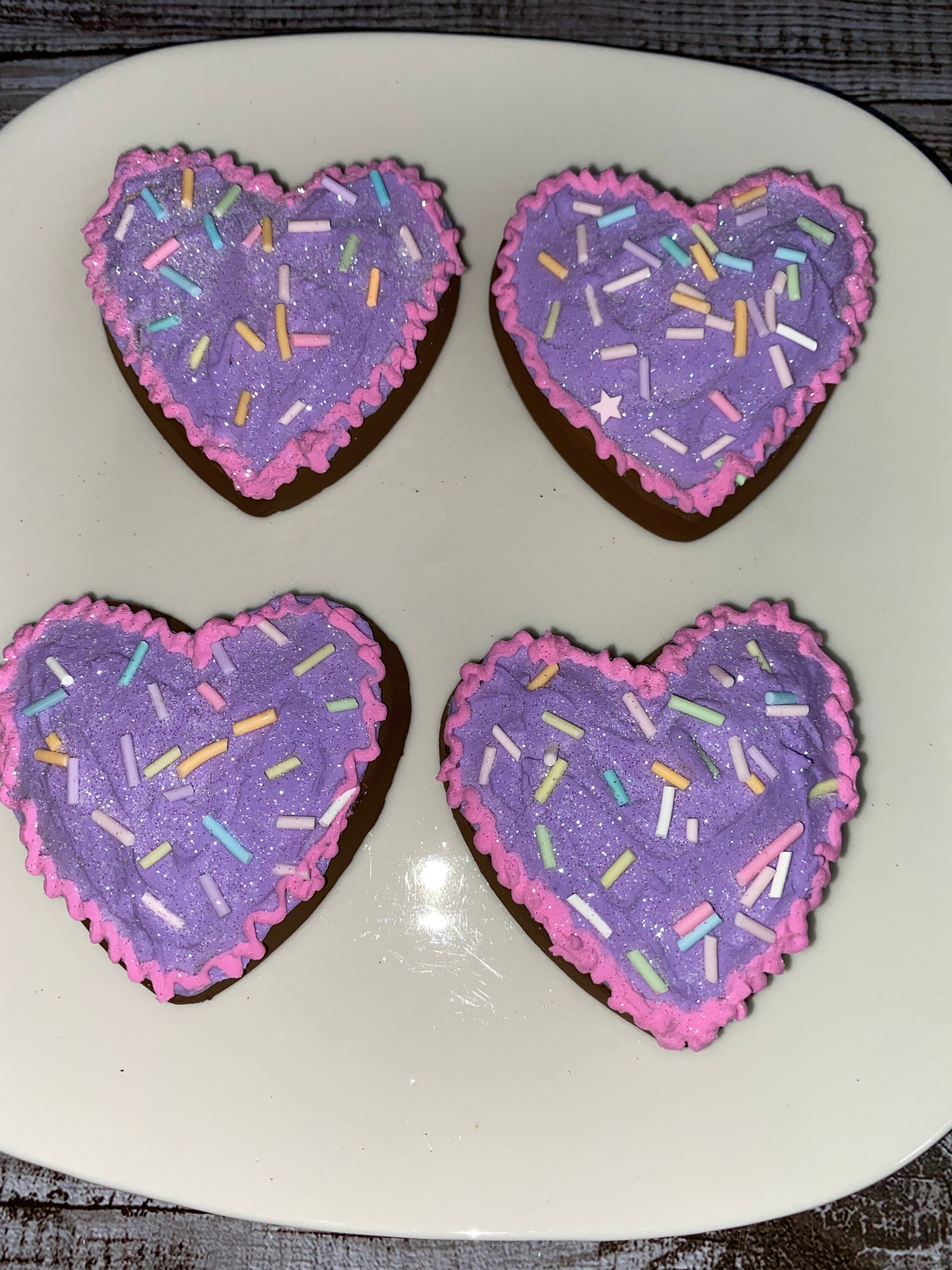 Faux Handmade Fake Food Display 4 Piece Purple and Pink - Etsy