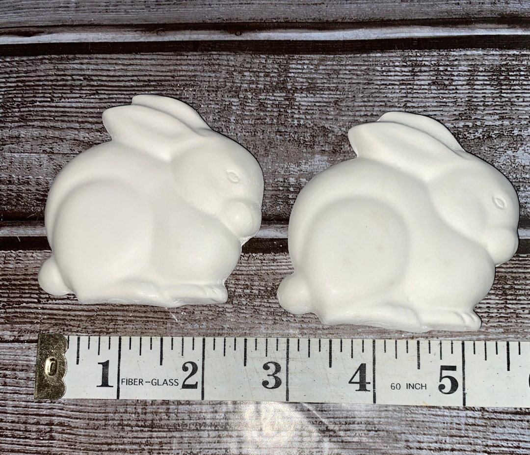 Ready to Paint Plaster of Paris DIY Craft 2 Piece Large Flat Easter ...