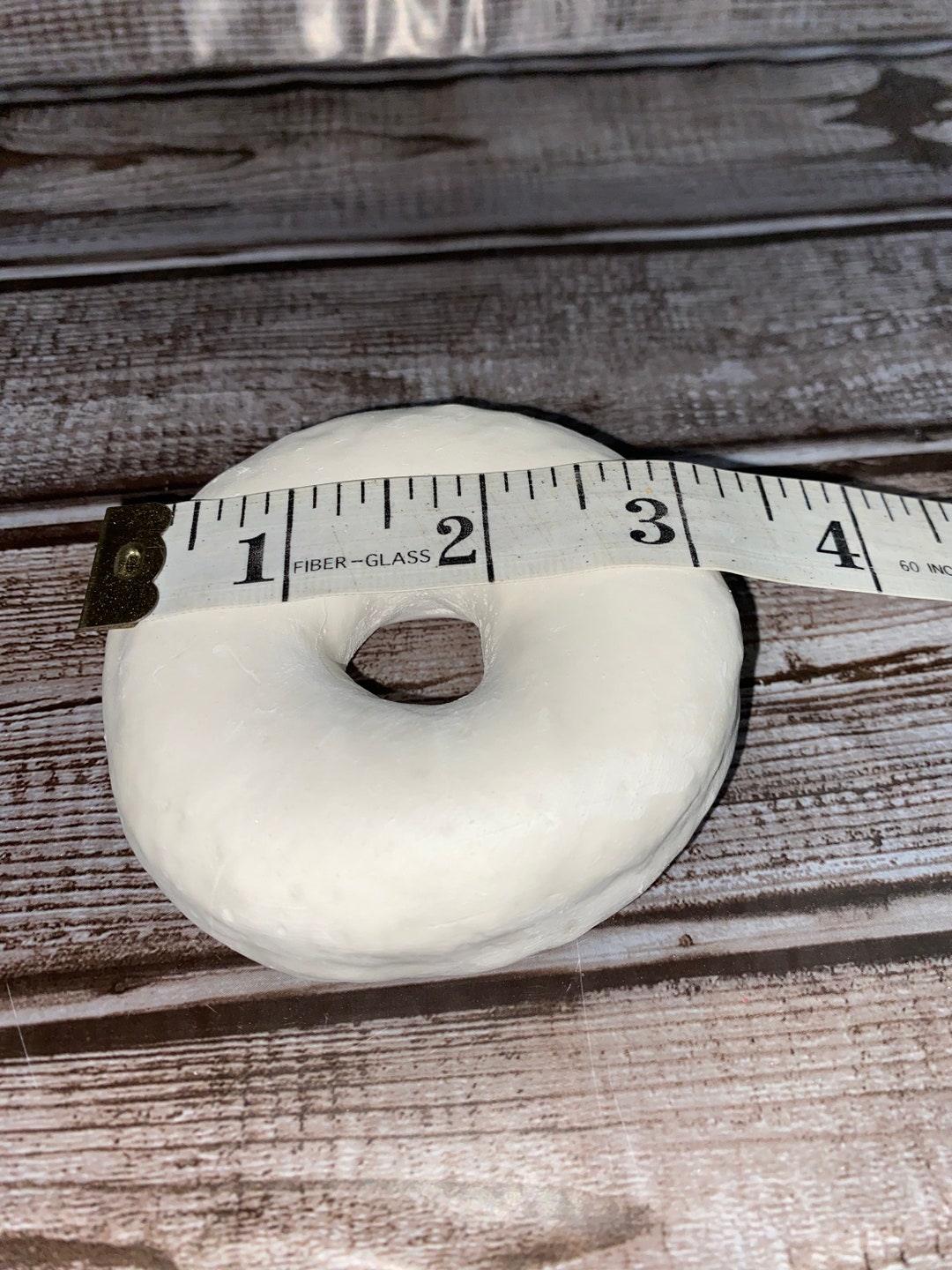 Ready to Paint Plaster Craft Fake Food Whole Medium 3.25 Inch DONUT ...