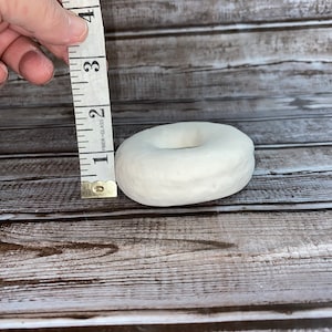 Ready to Paint Plaster Craft Fake Food Whole Medium 3.25 Inch DONUT ...