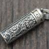 Bali Silver Prayer Box Pendant, Handmade Sterling Silver Tube, Silver ...