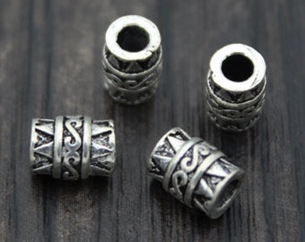 20 Sterling Silver Small Tube Beads, 925 Silver Bulk Tubular Beads for ...