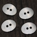 4 Sterling Silver Buttons,sterling Silver Oval Button Beads for Wrap ...