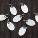 4 Sterling Silver Oval Tags,5x7mm Stamped Oval Tags,oval Shaped ...